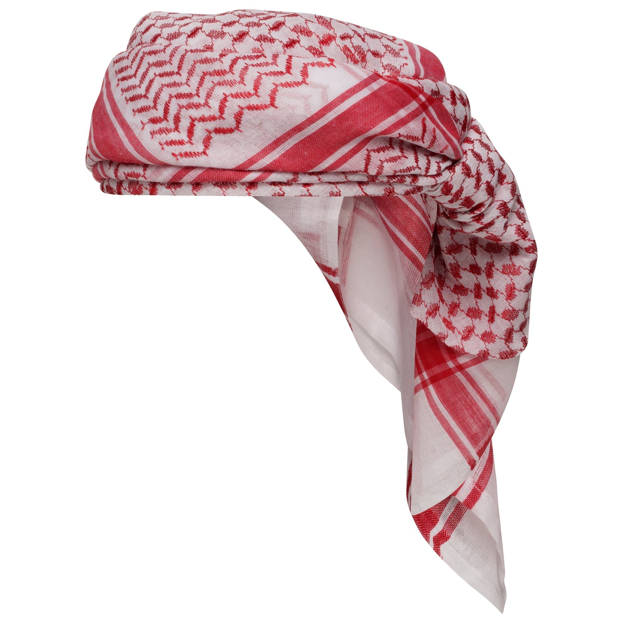 Mens Ready Made Red Arab Hat Shemagh – Simply Deen